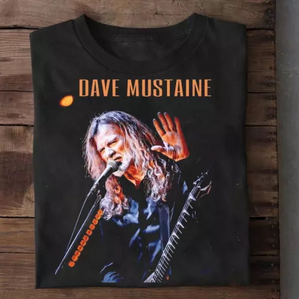 Dave Mustaine Megadeth Short Sleeve Black Size S To 5XL Gift Shirt ...