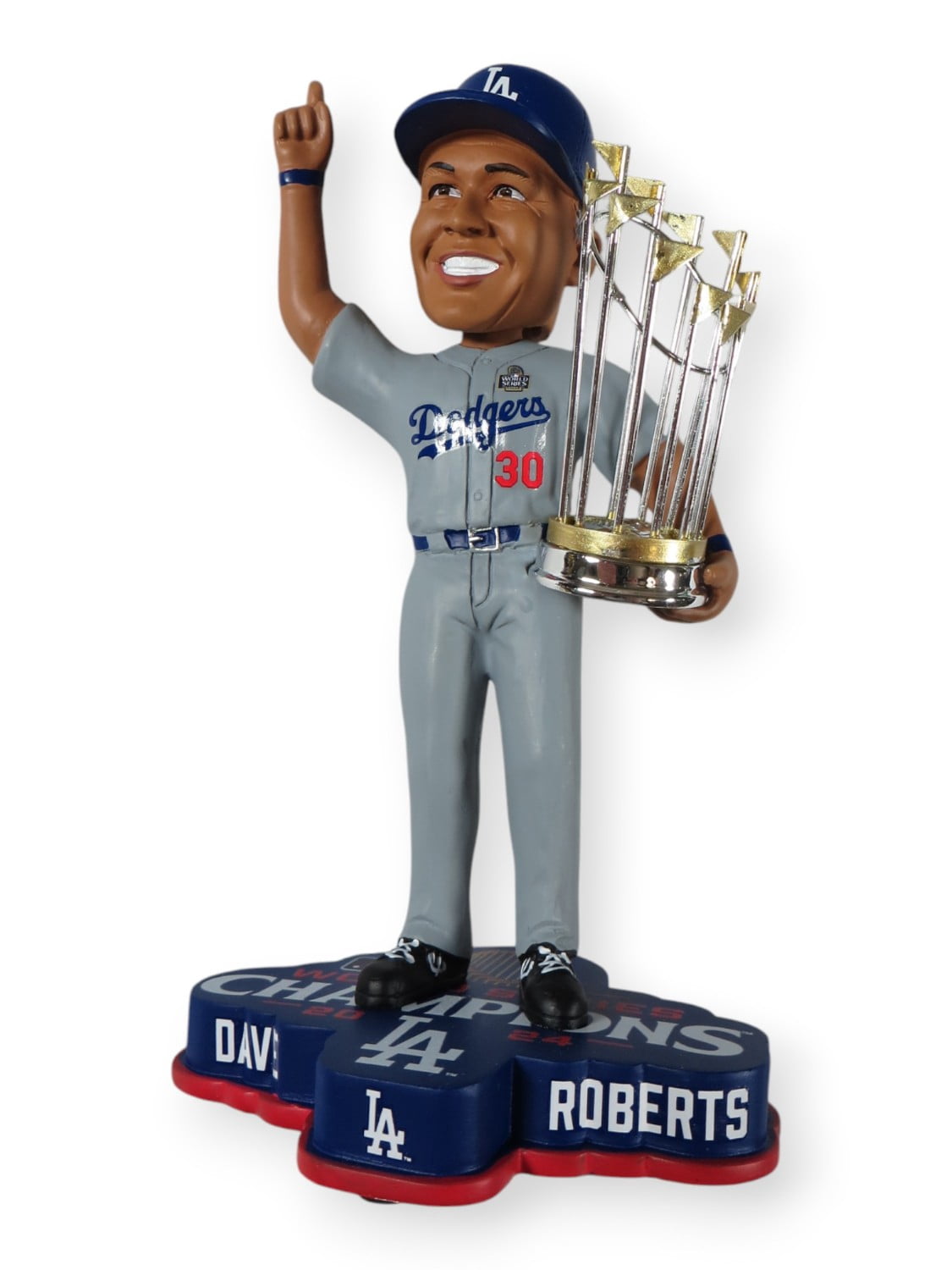 Dave Roberts Signed Autographed Bobblehead Dodgers 2024 WS Trophy on ...