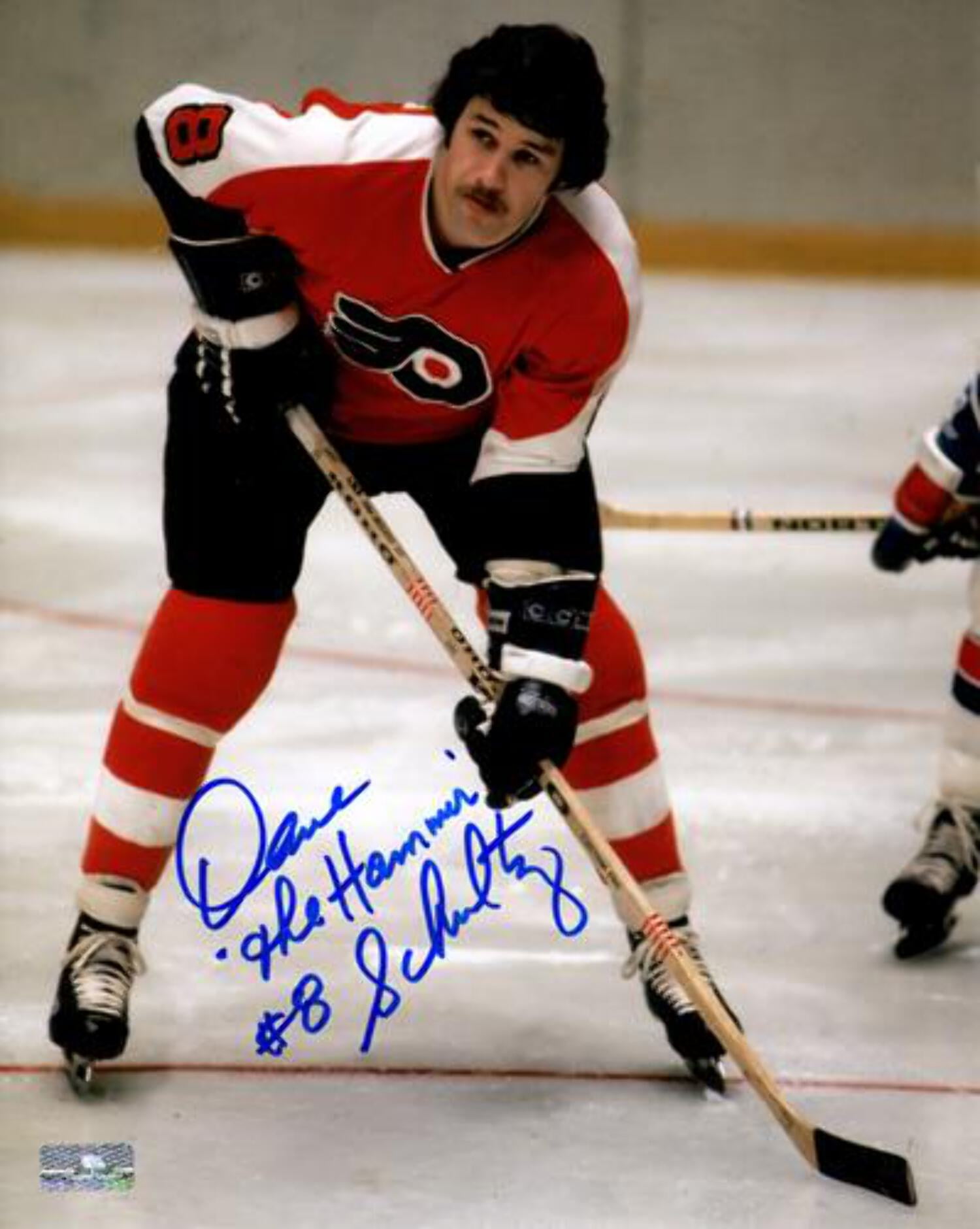 Dave Schultz Autographed Philadelphia Flyers (Action) 8x10 Photo w ...