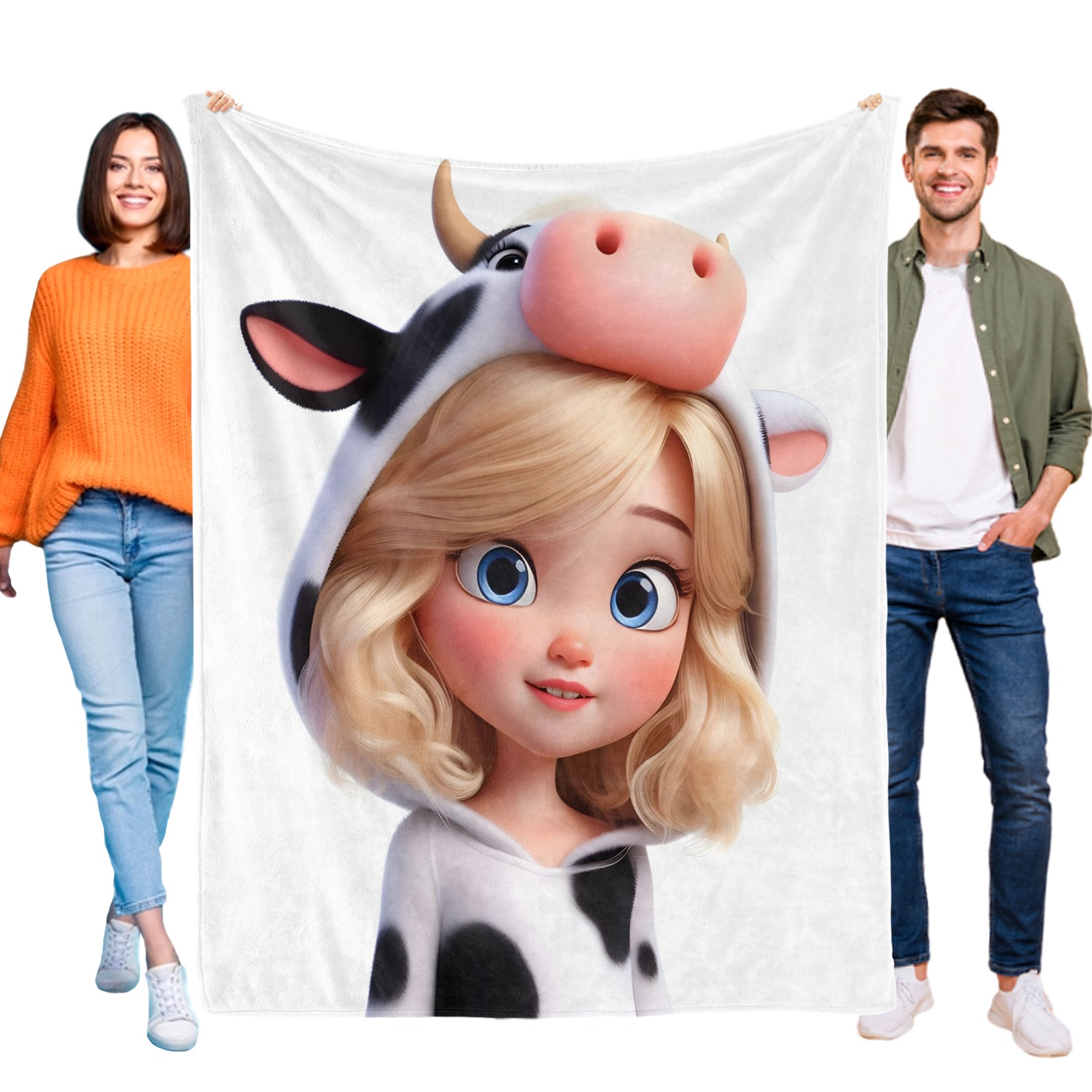 Dave and AVA Flannel Blanket 50*60 in inch Soft And Comfortable With ...