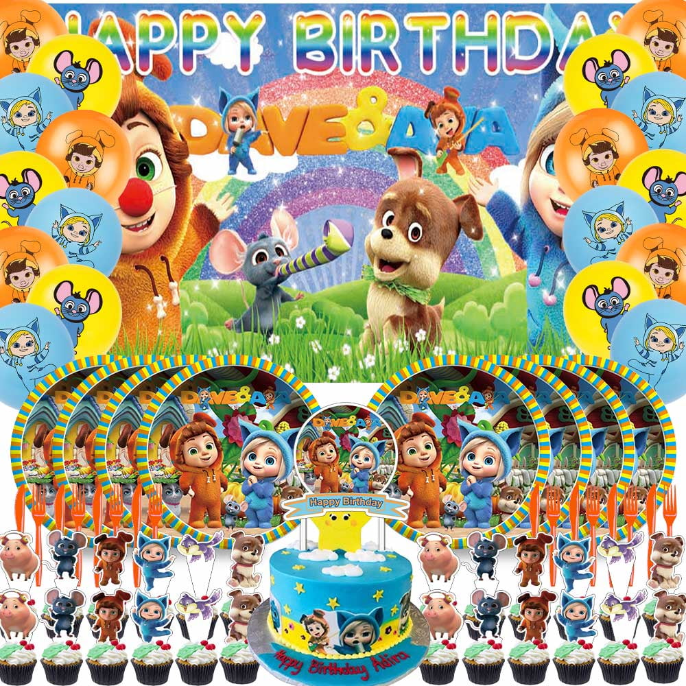 Dave and Ava Party Supplies Birthday Cake Toppers by Mcbea - Walmart.com