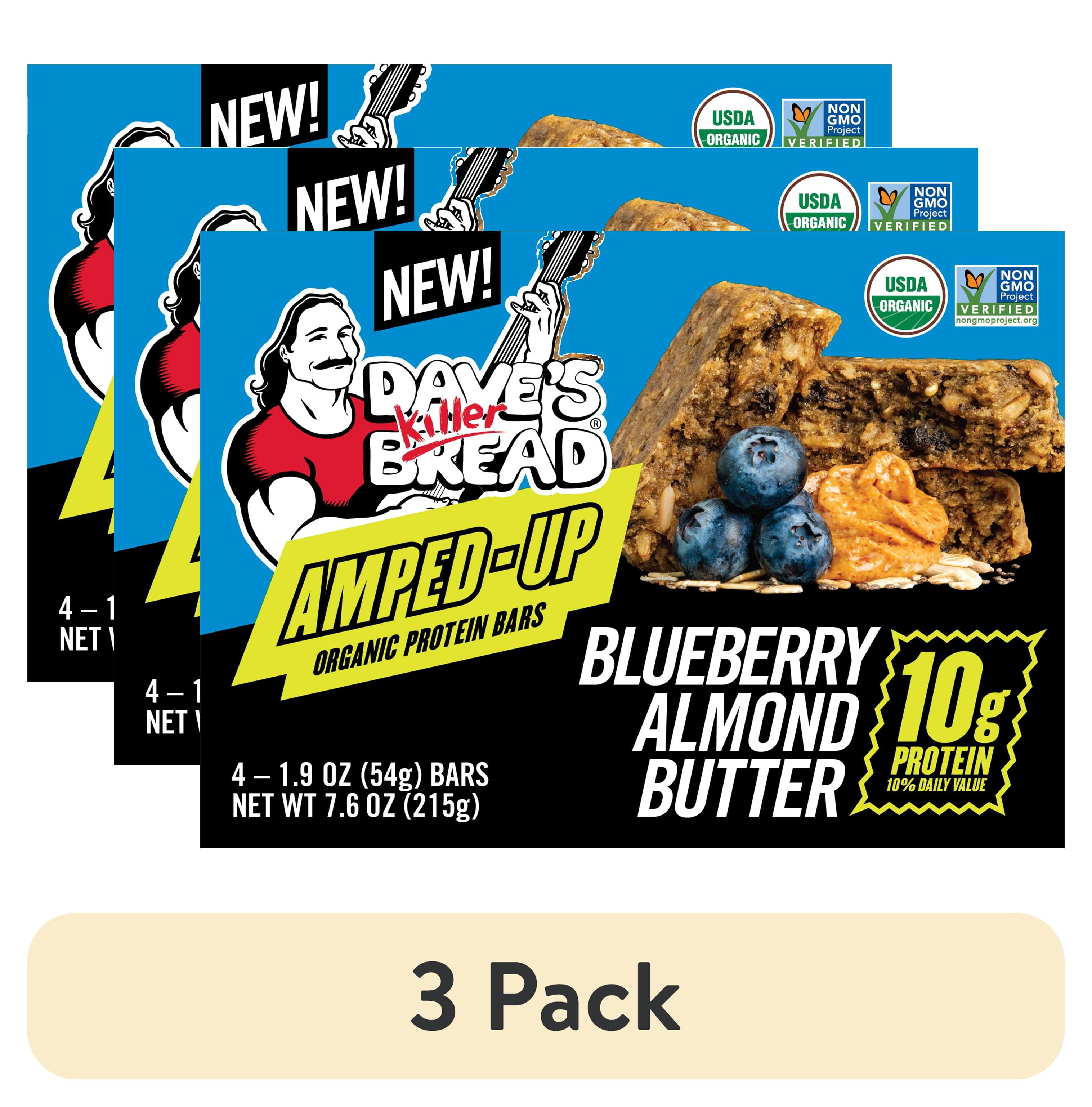 (3 pack) Dave's Killer Bread Amped-Up Blueberry Almond Butter Organic ...