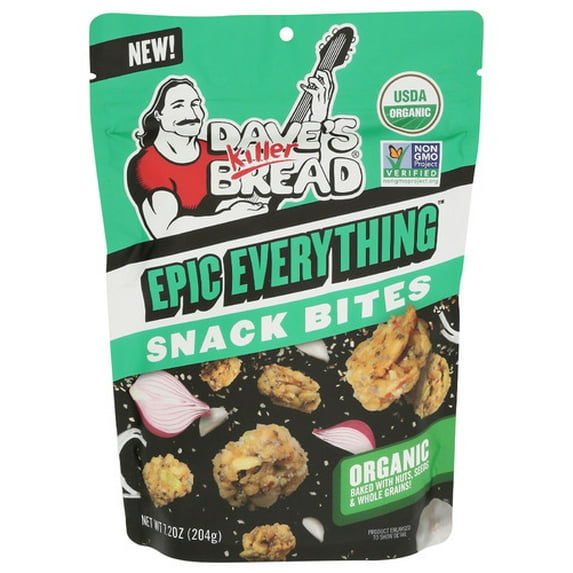 Dave's Killer Bread Bites Grain Everything Organic 7.2 oz (Pack of 6 ...