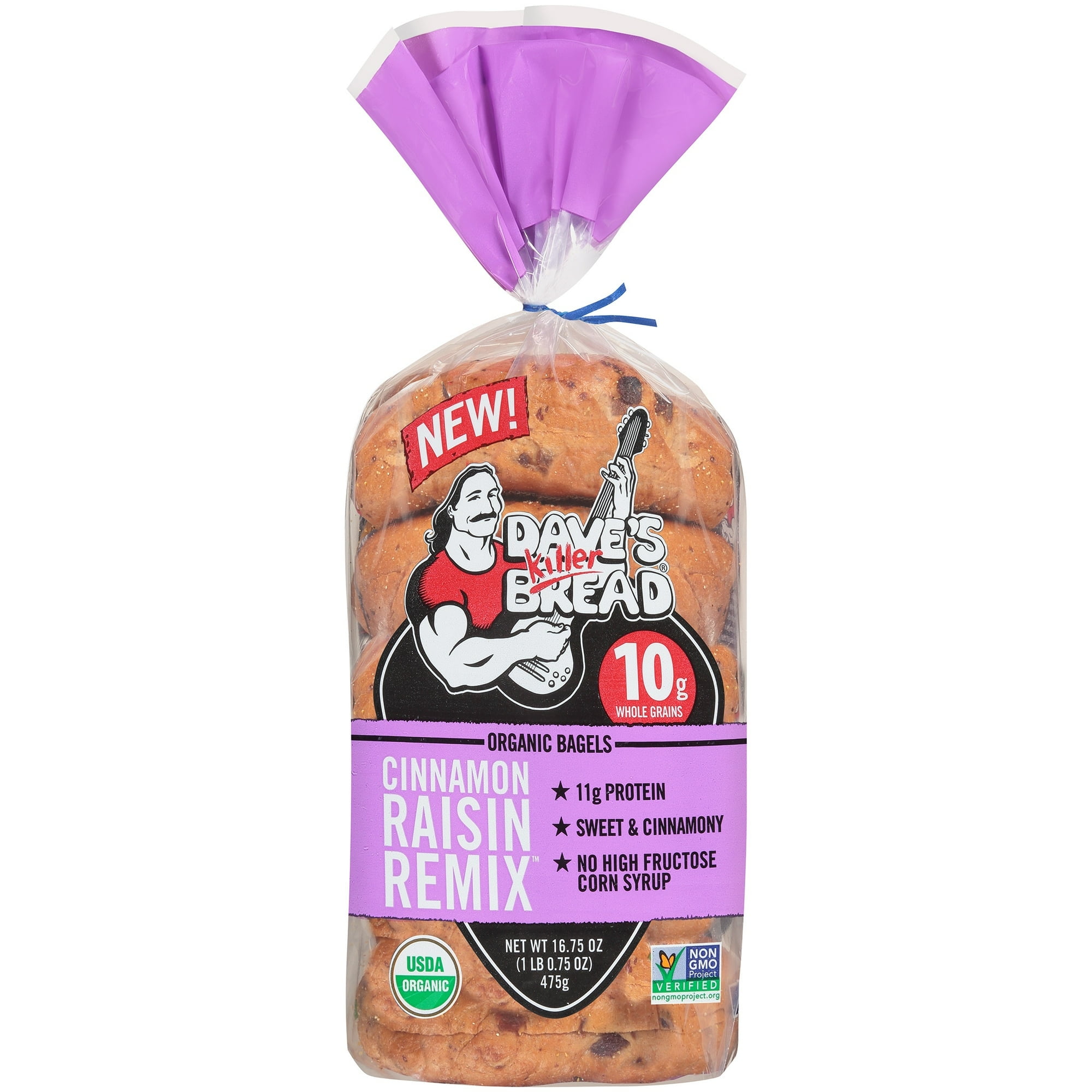 Dave's Killer Bread Cinnamon Raisin Remix Organic Bagels, 16.75 Oz., 5 ...