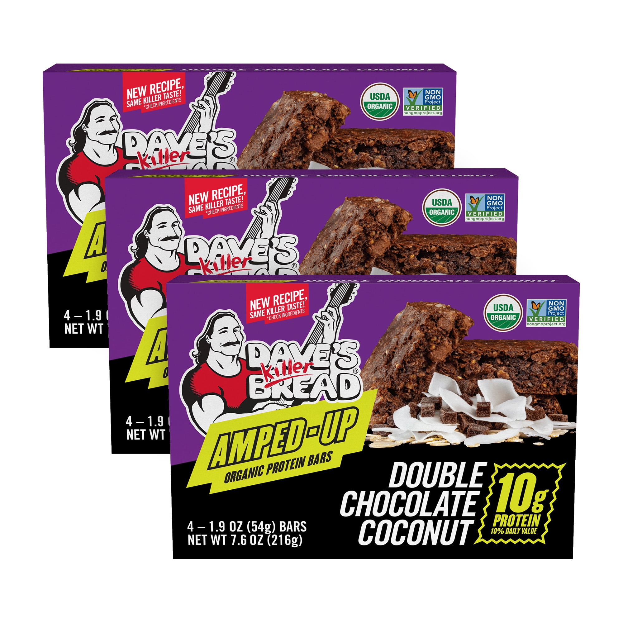 Dave's Killer Bread High Fiber Bakery Double Chocolate Coconut Protein ...