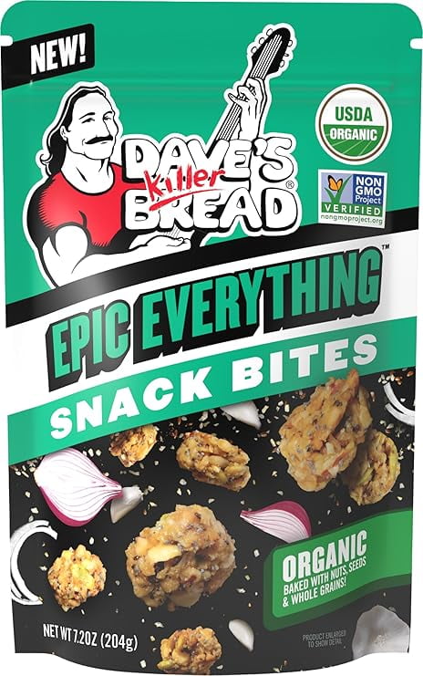 Dave's Killer Bread Epic Everything Organic Snack Bites, Everything ...