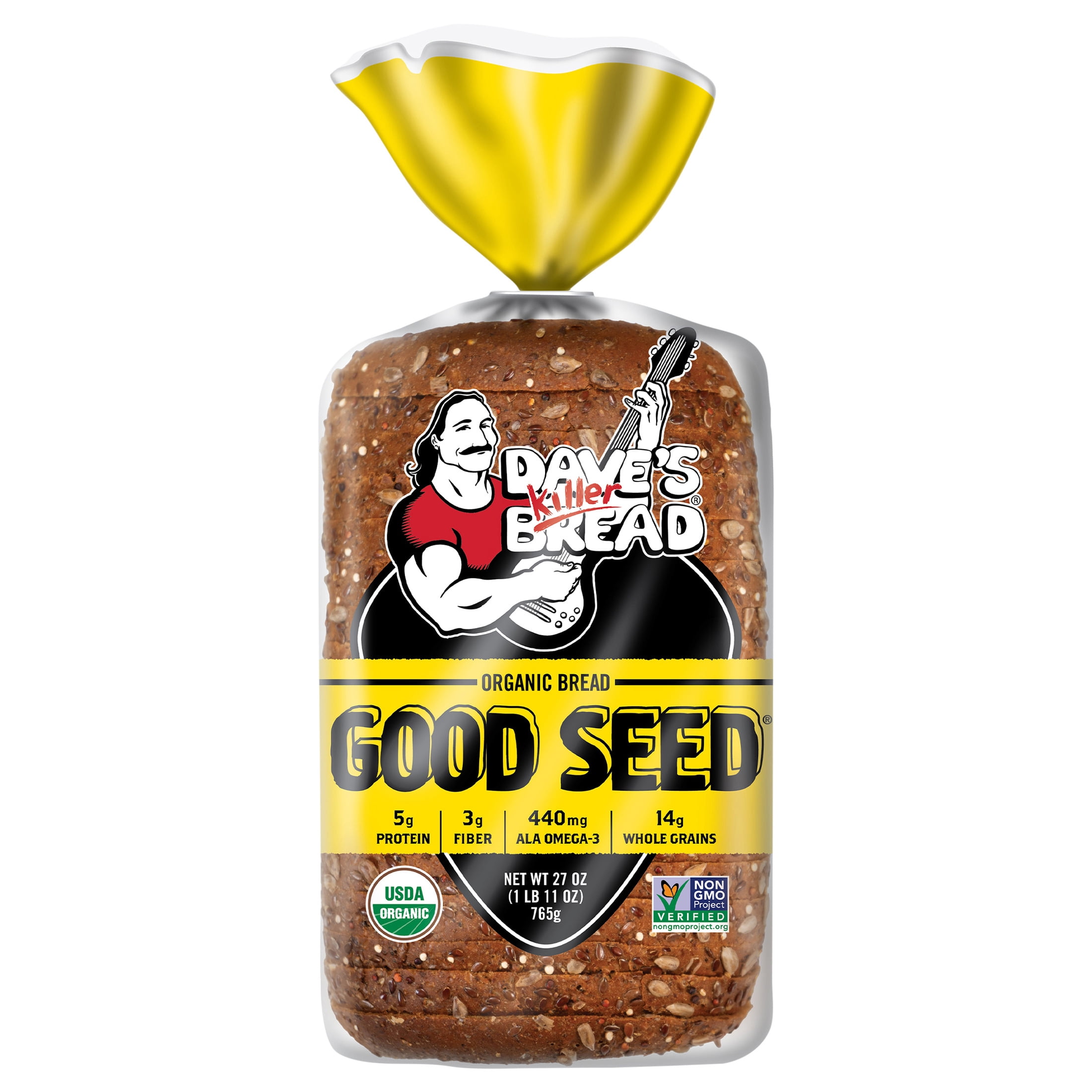 Dave's Killer Bread, Organic Seeded Whole Grain Loaf, 27 oz - Walmart.com