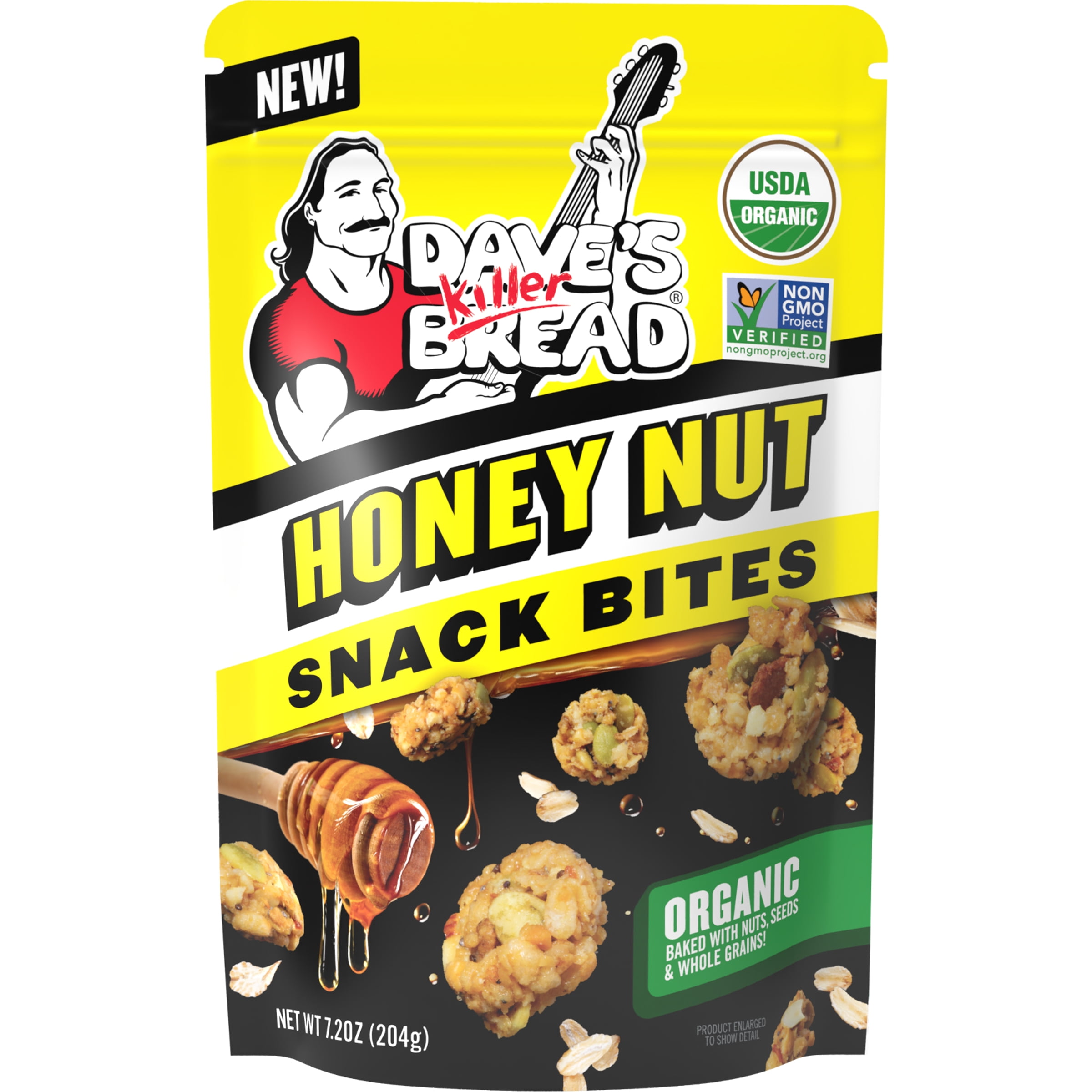 Dave's Killer Bread Honey Nut Organic Snack Bites, 7.2 oz - Walmart.com