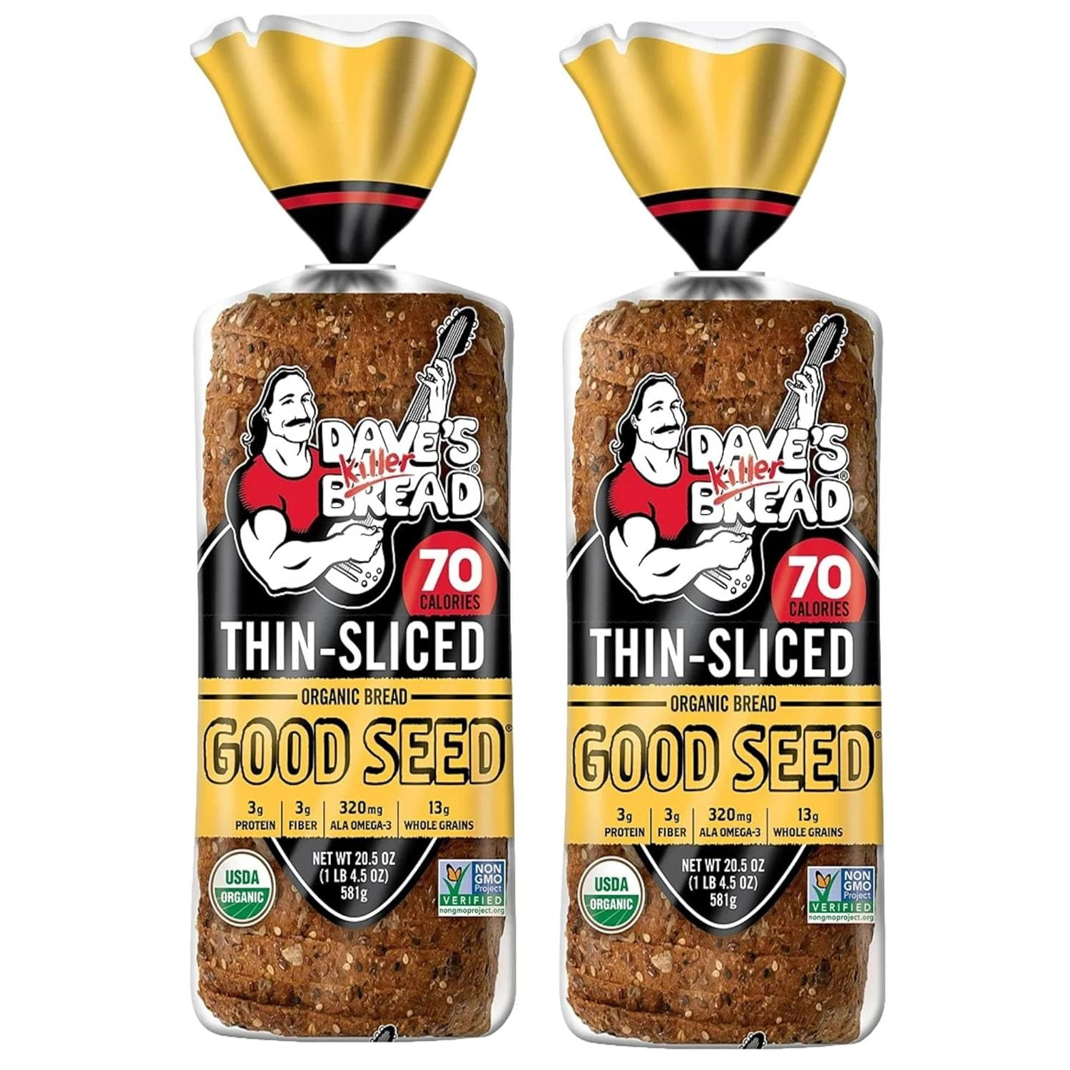 Dave's Killer Bread - Organic - Good Seed, Thin-Sliced - 2 Loaves ...