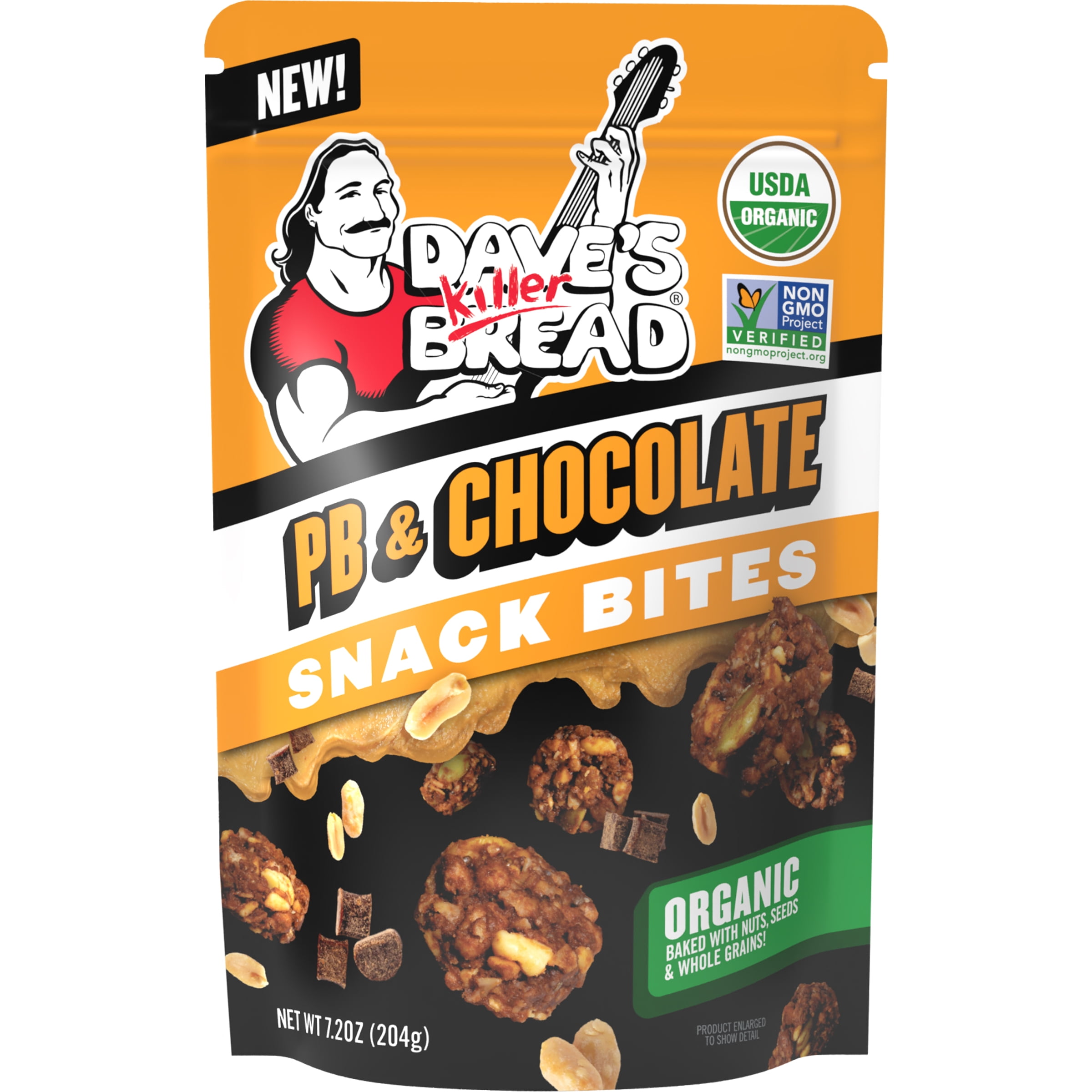 Dave's Killer Bread PB & Chocolate Organic Snack Bites, Organic Snacks ...