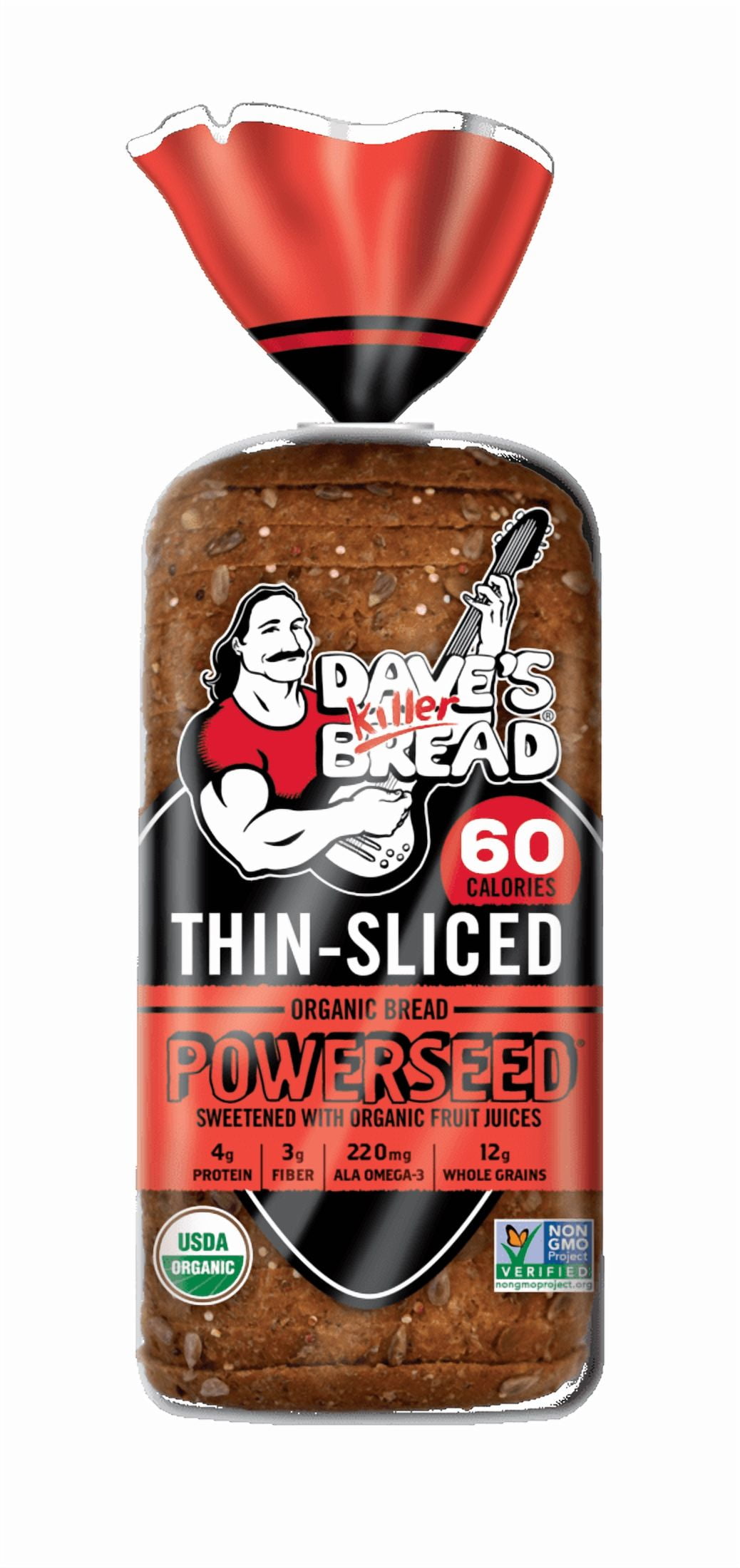 Dave's Killer Bread Powerseed Thin-Sliced, Seeded Organic Bread, Shelf ...