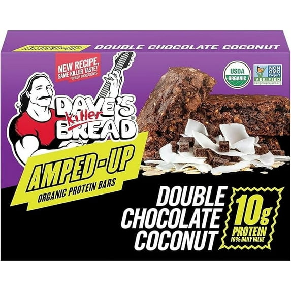 Dave's Killer Bread Protein Bars Organic Double Chocolate Coconut - 4 ...