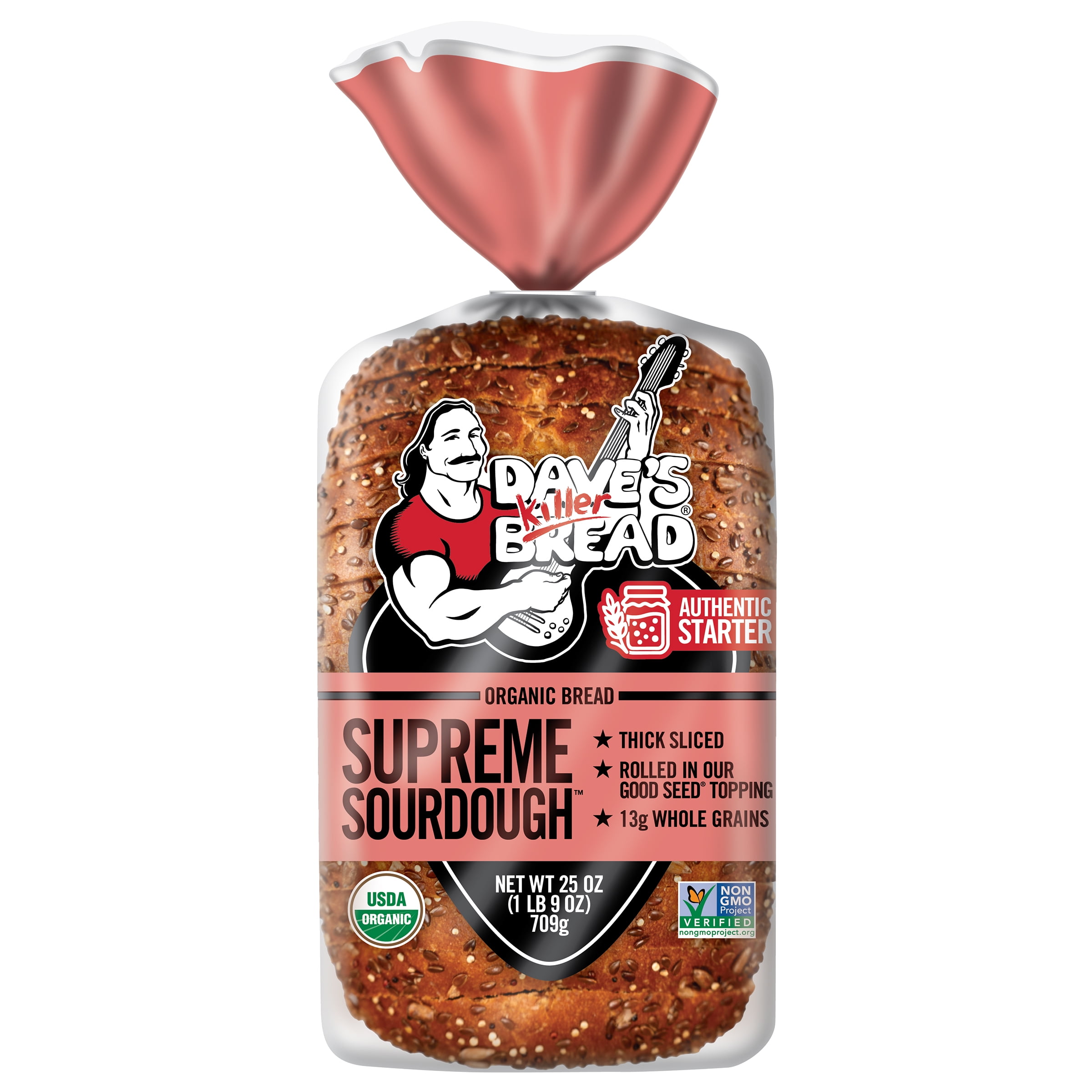 Dave's Killer Bread Supreme Sourdough, Organic Seeded Sourdough Bread ...