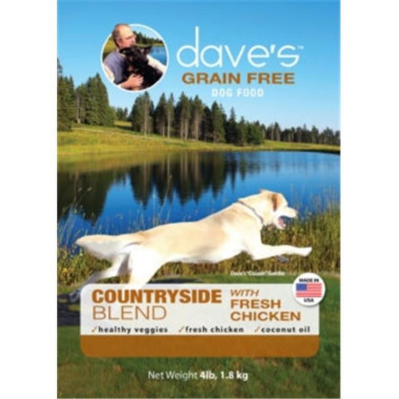 Daves Pet Food 4 lbs Countryside Blend with Fresh Chicken Dry Dog Food ...