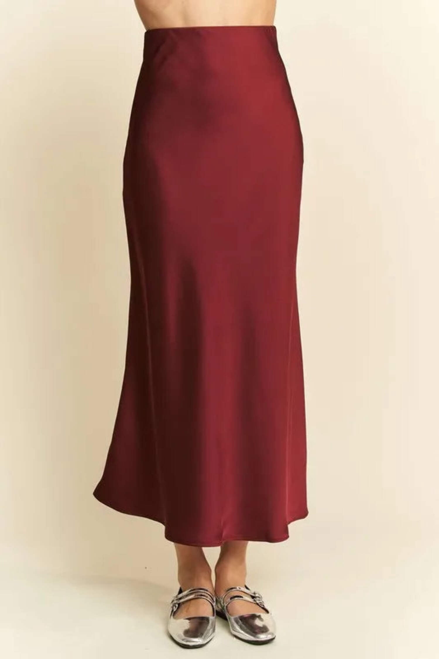 I AM A FASHION JUNKY Davi Dani High Waist Midi Skirt - Walmart.com