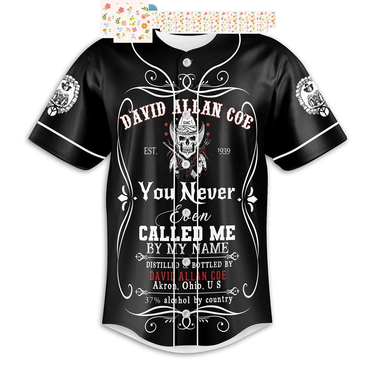 David Allan Coe Personalized Baseball Jersey - Walmart.com