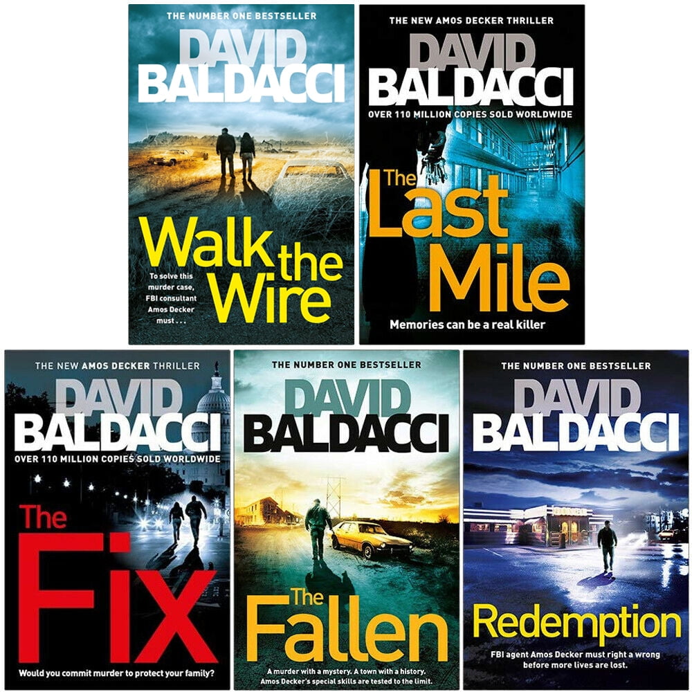 David Baldacci Amos Decker Series 5 Books Collection Set - Walk the ...
