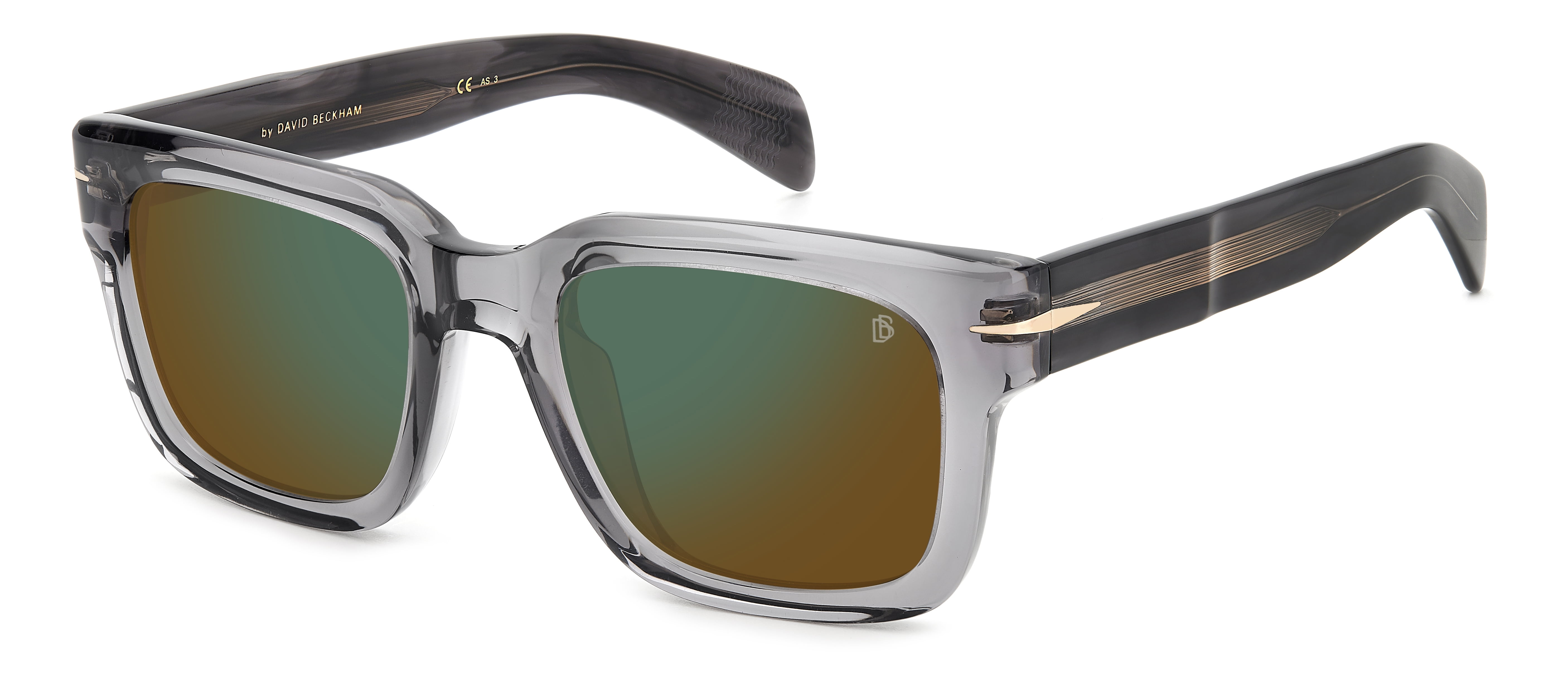David Beckham Men's Sunglasses DB 7100/S KB7/MT 52 - Transparent Grey ...