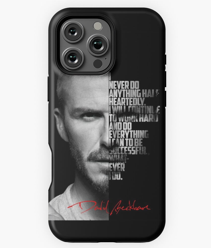 David Beckham Quote Poster B&W - Must Have M97 M3229 Phone Case for ...