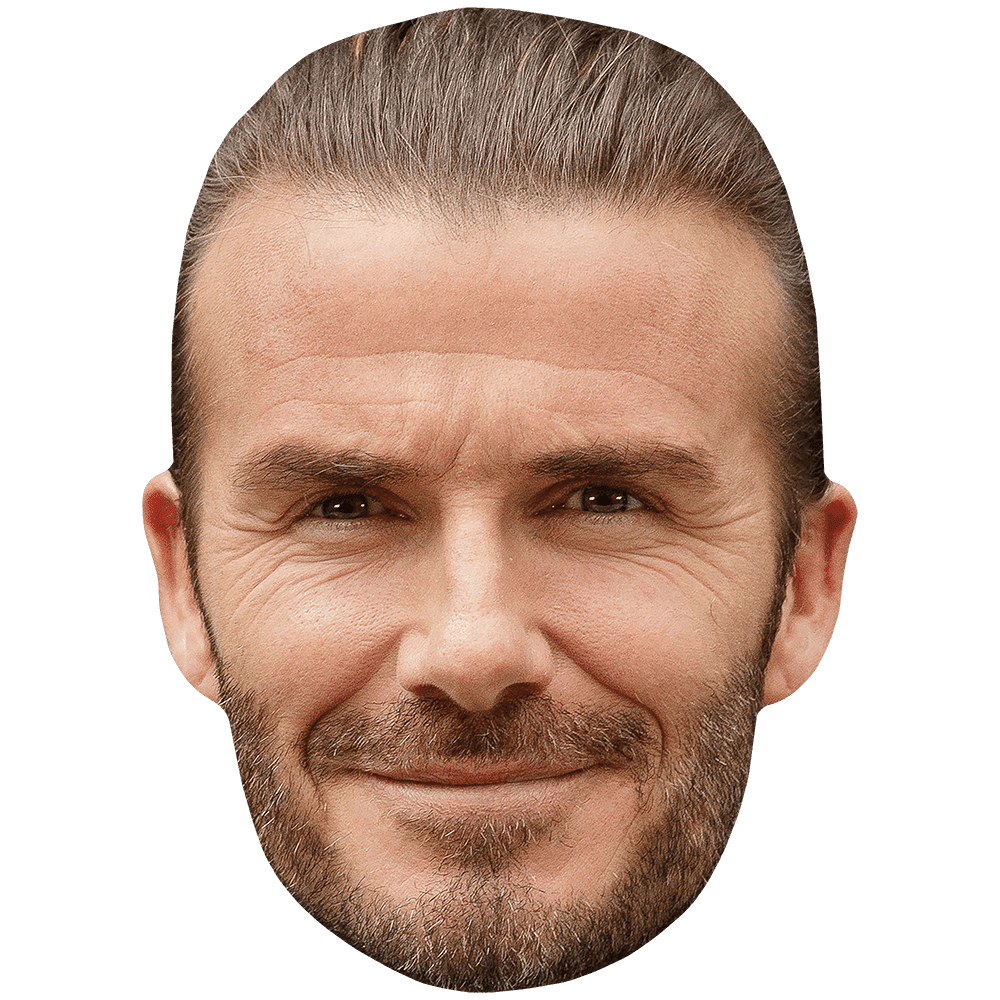 David Beckham (Smile) Flat Cardboard Face - Walmart.com