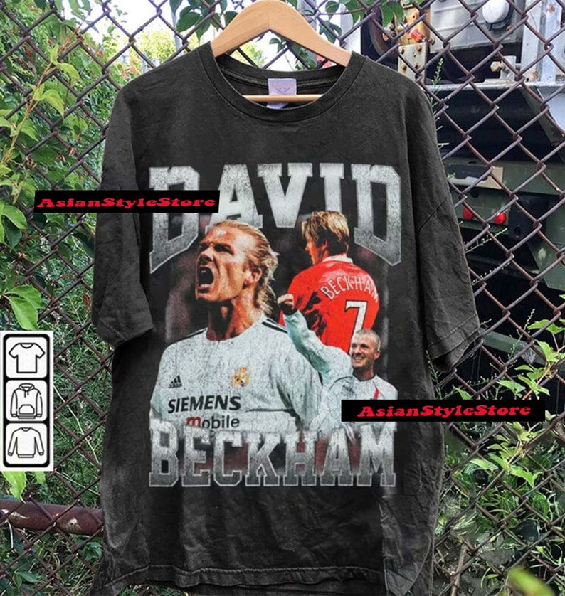 David Beckham Vintage 90s Graphic Style T-Shirt, David Beckham Shirt ...