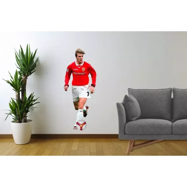 David Beckham Wall Sticker, Vinyl Decal, Soccer Decor Reusable Phone ...