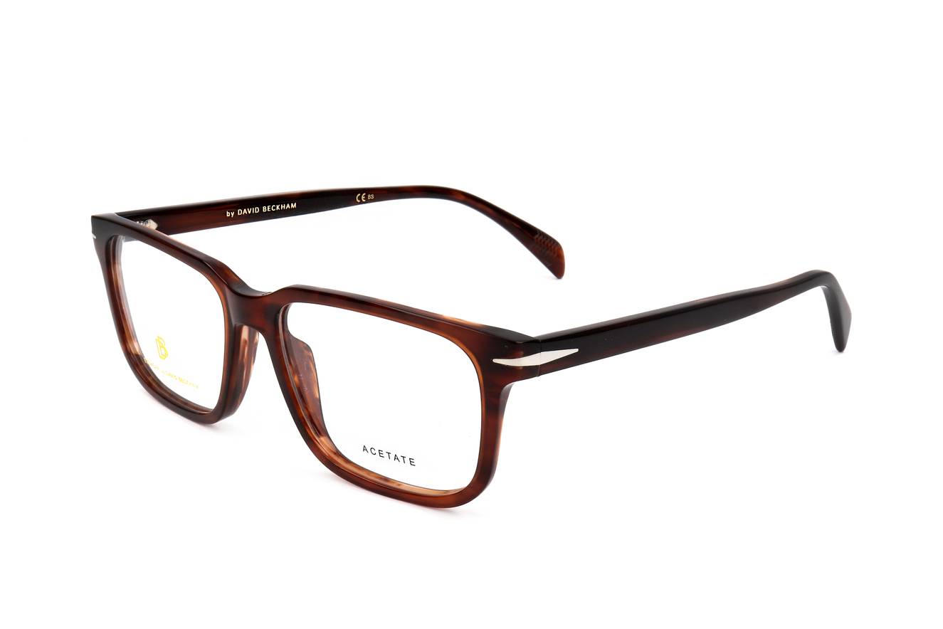 David Beckham eyeglasses DB 1022 MAN 52/16/145 EX4 BROWN HORN - Walmart.com