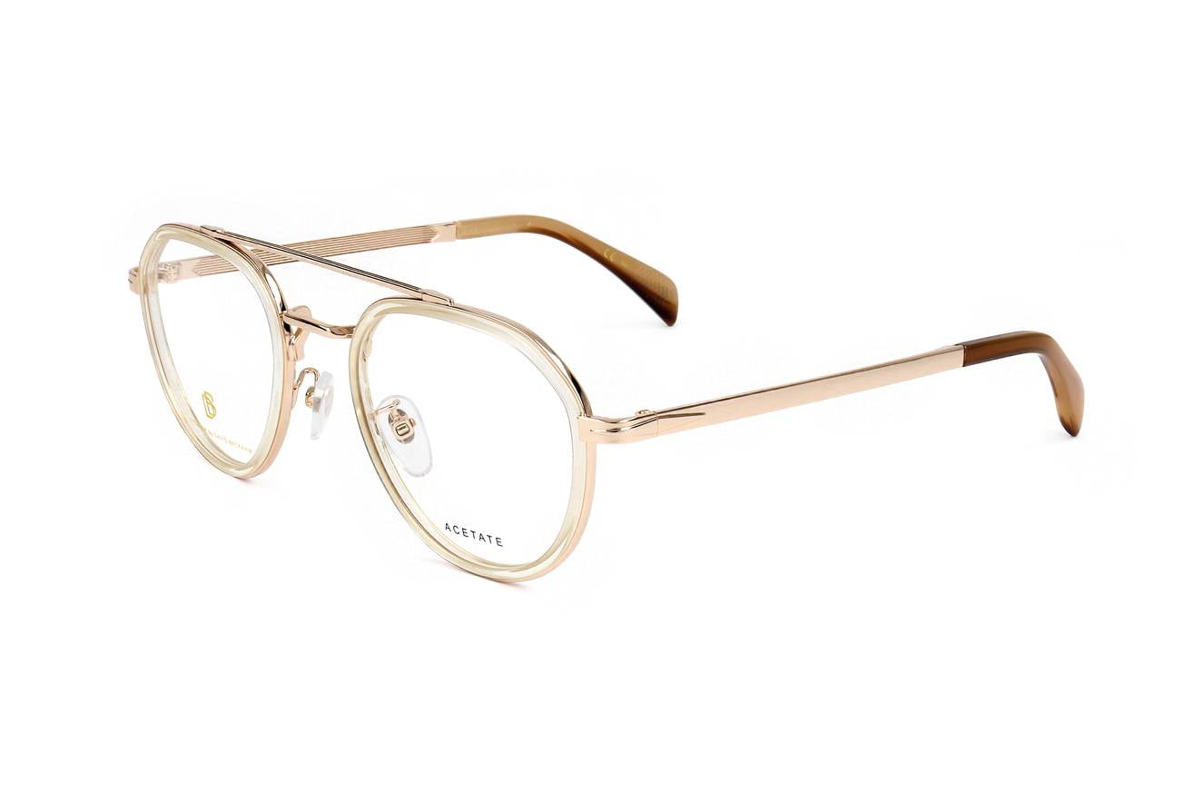 David Beckham eyeglasses DB 7026 MAN 50/22/140 001 YELLOW GOLD ...
