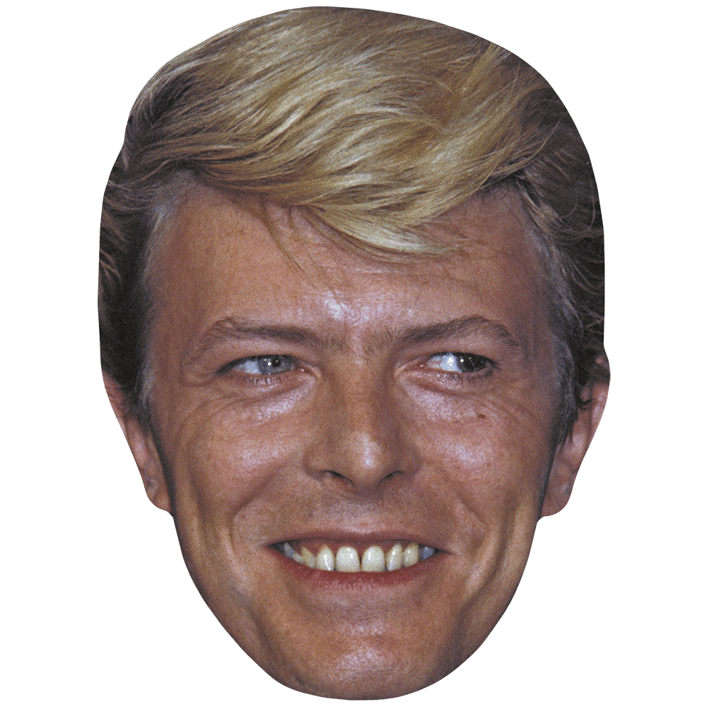 David Bowie (80s) Celebrity Mask, Flat Card Face, Fancy Dress Mask ...