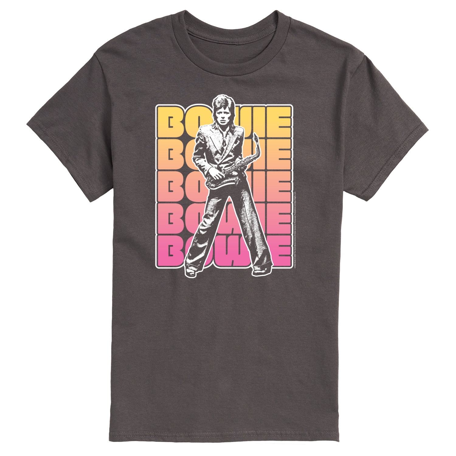 David Bowie - Bowie Stacked - Men's Short Sleeve Graphic T-Shirt ...