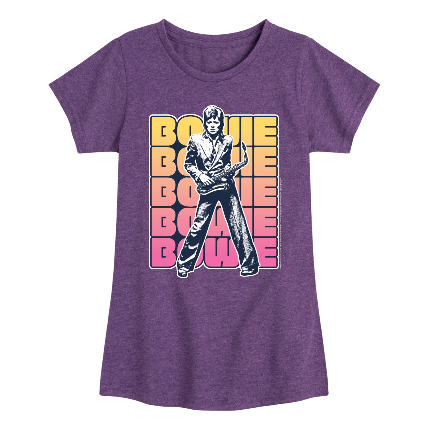 David Bowie - Bowie Stacked - Toddler & Youth Girls Short Sleeve ...
