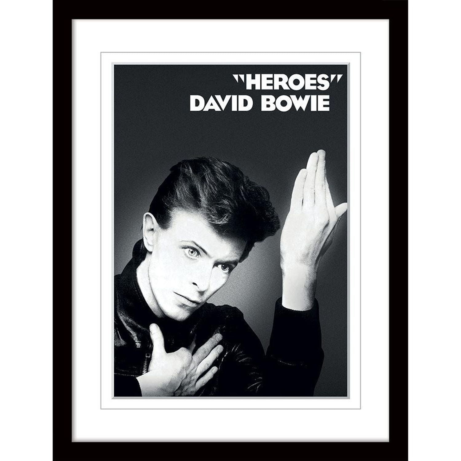 David Bowie Heroes Mounted Print - Walmart.com