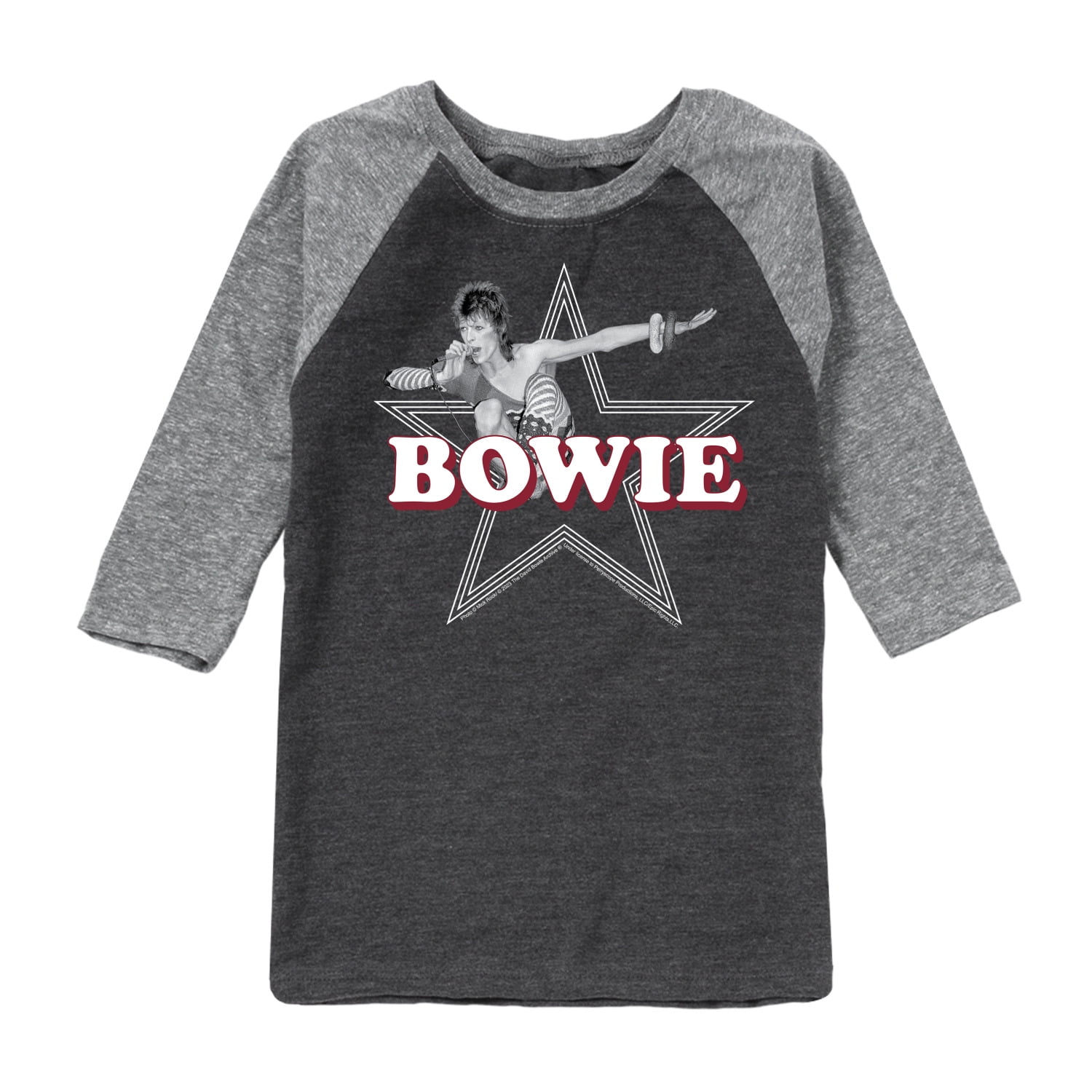 David Bowie - Logo Star - Toddler & Youth Raglan Graphic T-Shirt ...