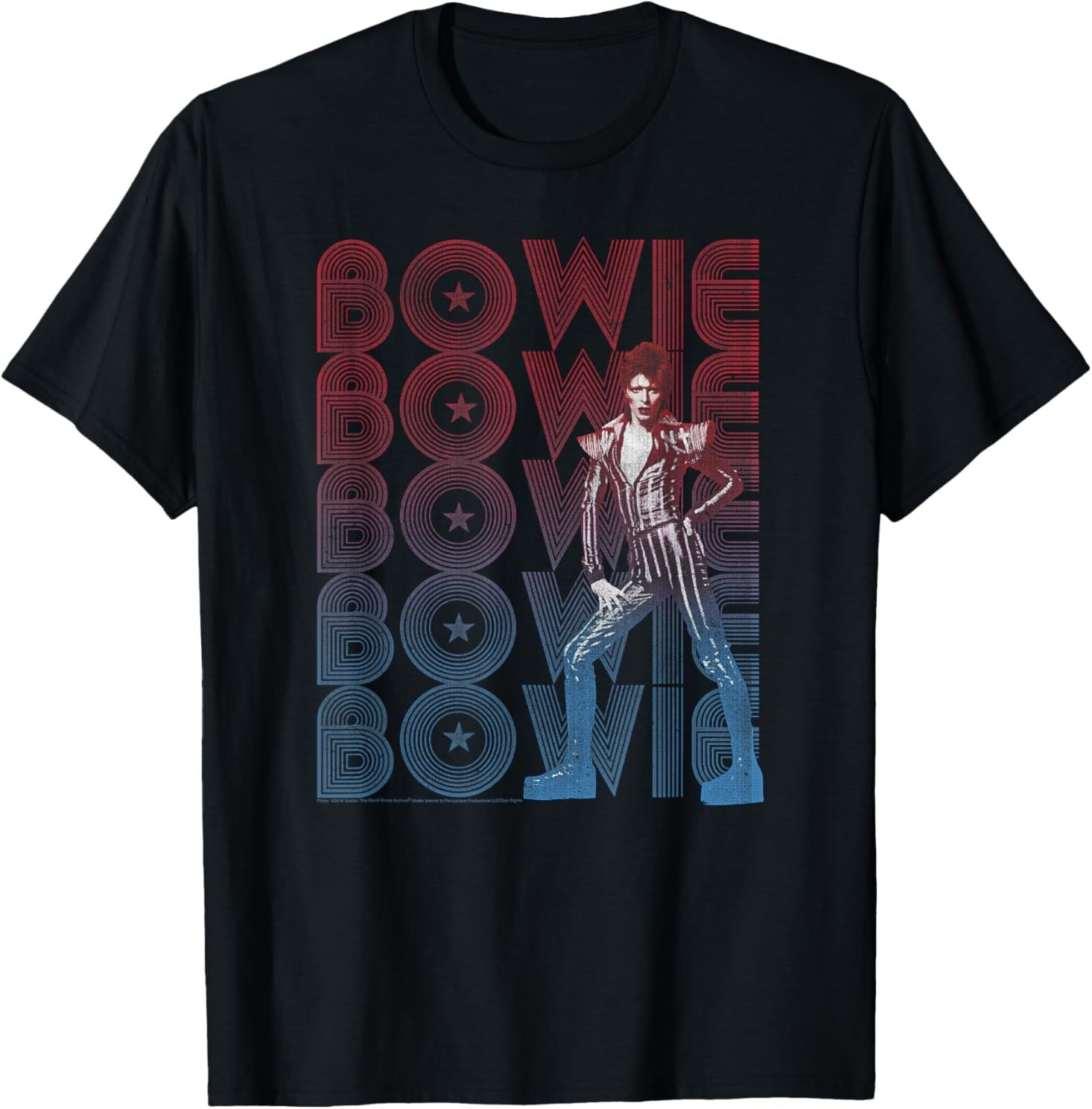David Bowie - Rise and Fall T-Shirt - Walmart.com