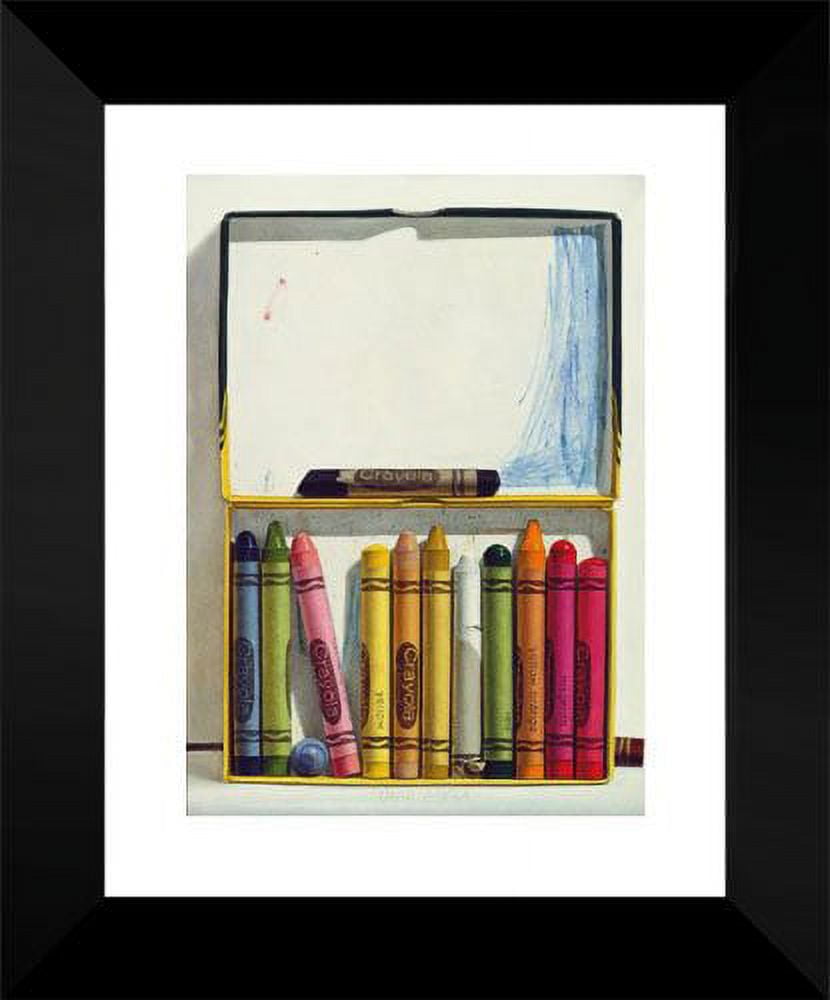 David Brega FRAMED Art Print 15x18 "Crayon Box II" - Walmart.com