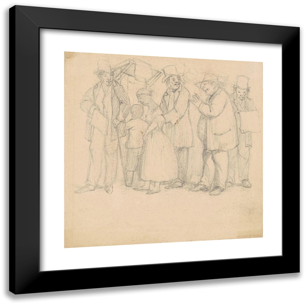 David Claypoole Johnston 20x20 Black Modern Framed Museum Art Print Titled - Study for ‘The ...