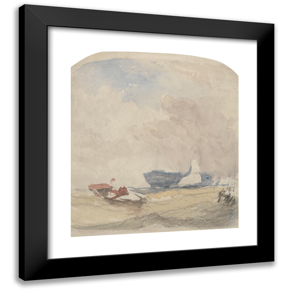 David Cox 12x14 Black Modern Framed Museum Art Print Titled - Sea Study ...