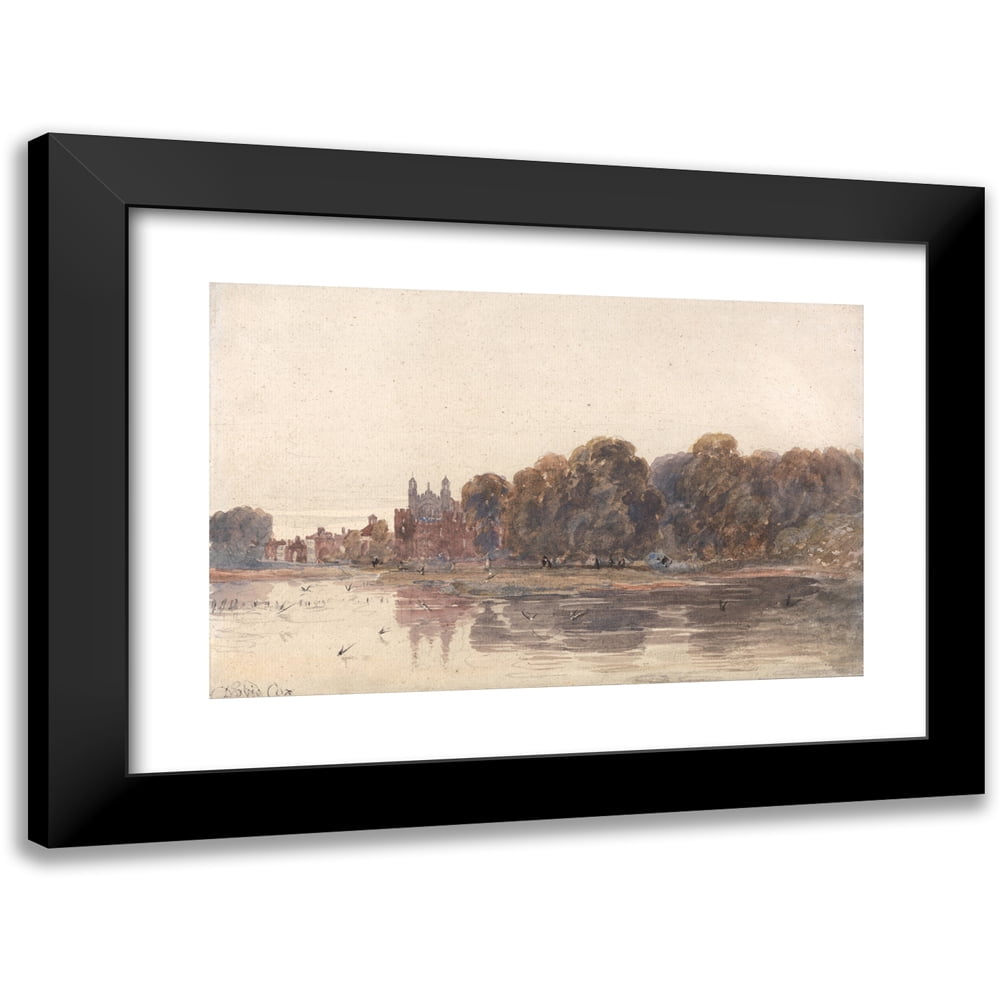 David Cox 14x11 Black Modern Framed Museum Art Print Titled - Eton from ...