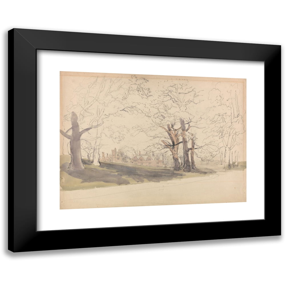 David Cox 18x14 Black Modern Framed Museum Art Print Titled - Knole ...