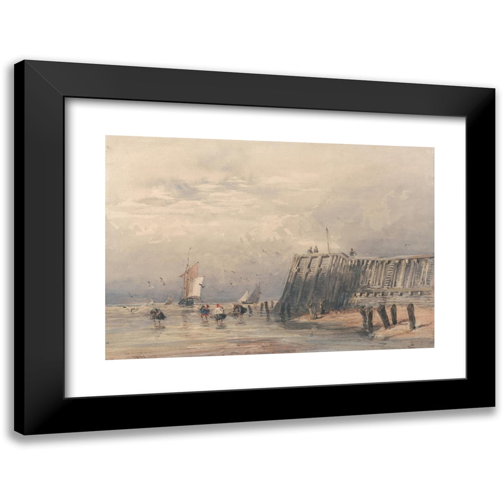 David Cox 24x18 Black Modern Framed Museum Art Print Titled - Sailing ...
