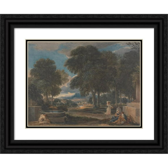David Cox 24x19 Black Ornate Framed Double Matted Museum Art Print ...