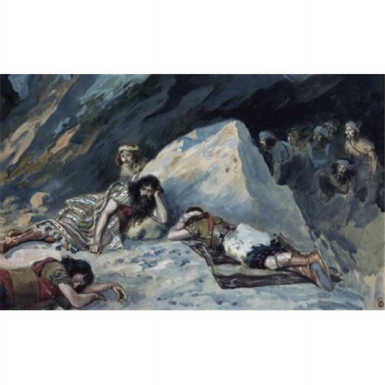 David Cuts the Skirt of Saul James Tissot 1836-1902 French Poster Print ...