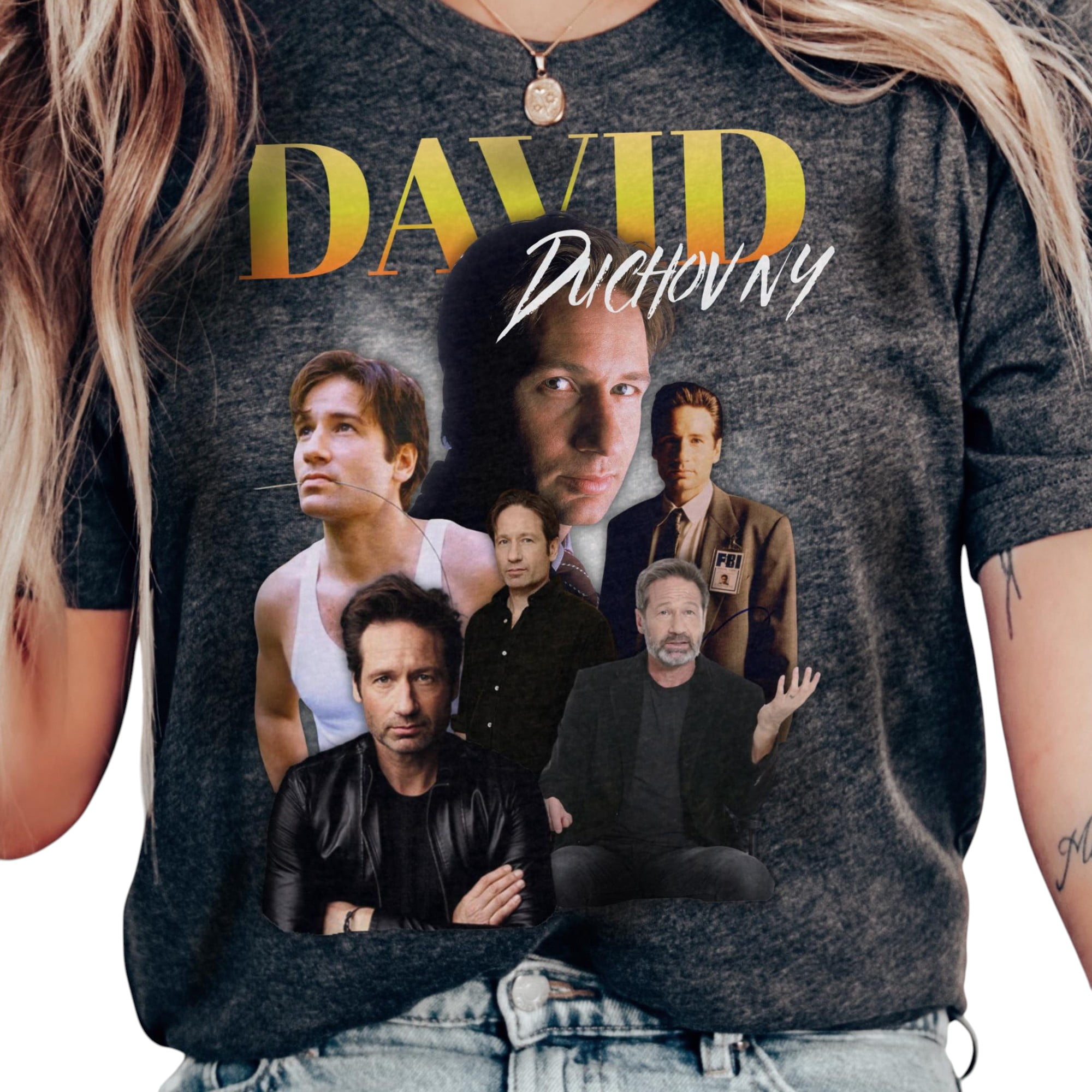 David Duchovny Bootleg Shirt Unisex Bella+Canvas Bella 90S Tv Shirt ...