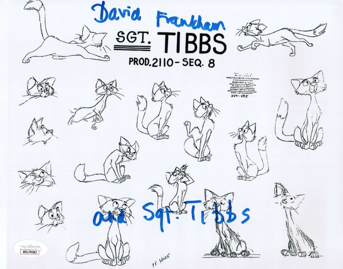 David Frankham Signed Autograph 8X10 Photo 101 Dalmatians Sgt Tibbs JSA ...