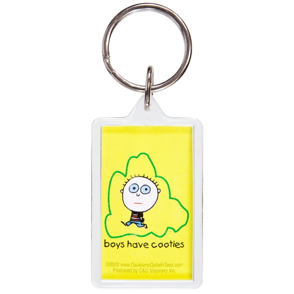 David & Goliath - Boys Have Cooties Keychain - Walmart.com