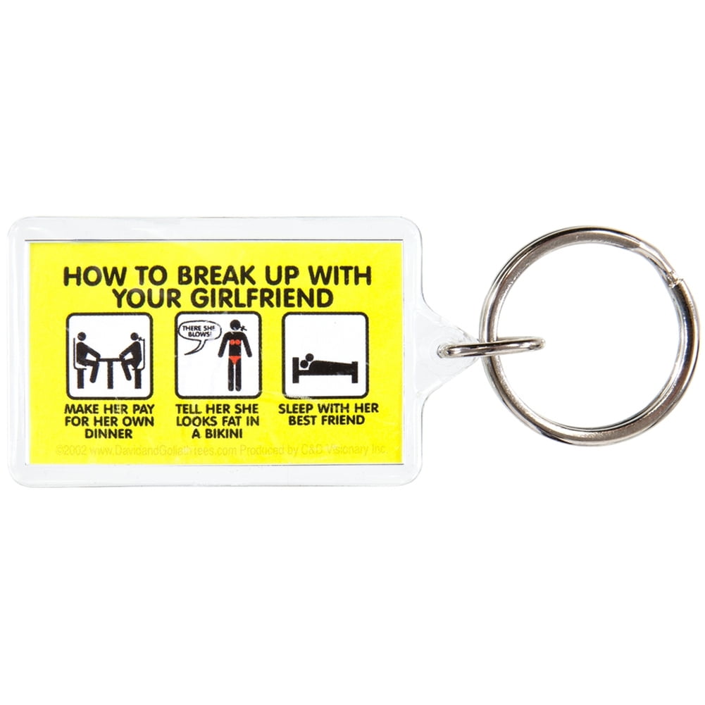 David & Goliath - Break Up Girlfriend Keychain - Walmart.com