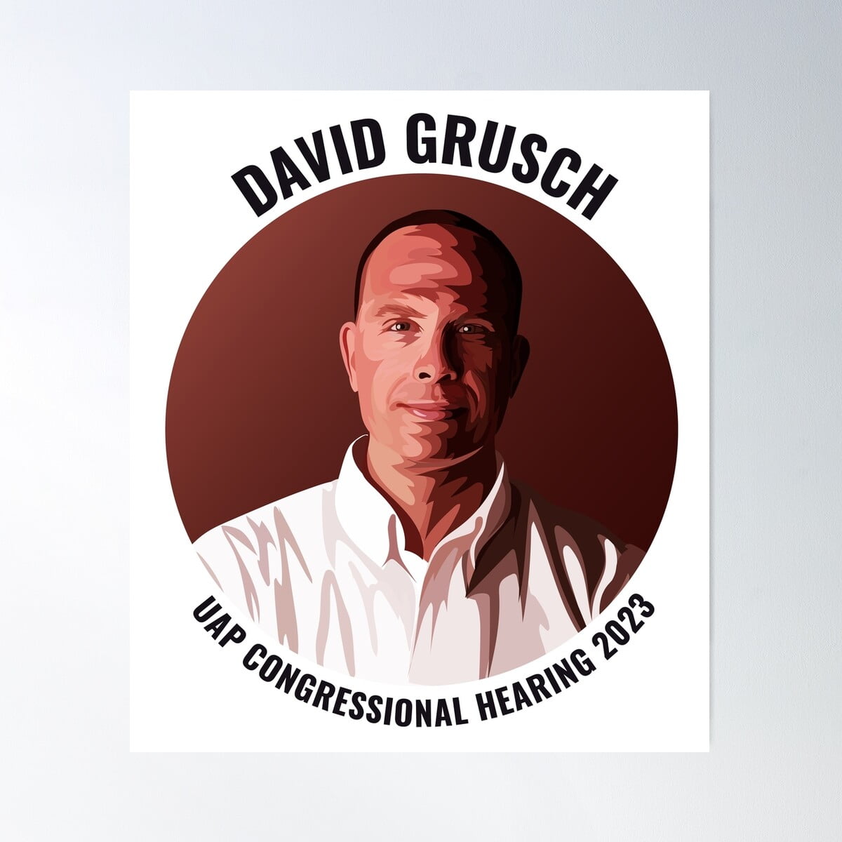 David Grusch - Uap Hearing Poster Wall Art, Modern Wall Decor For ...