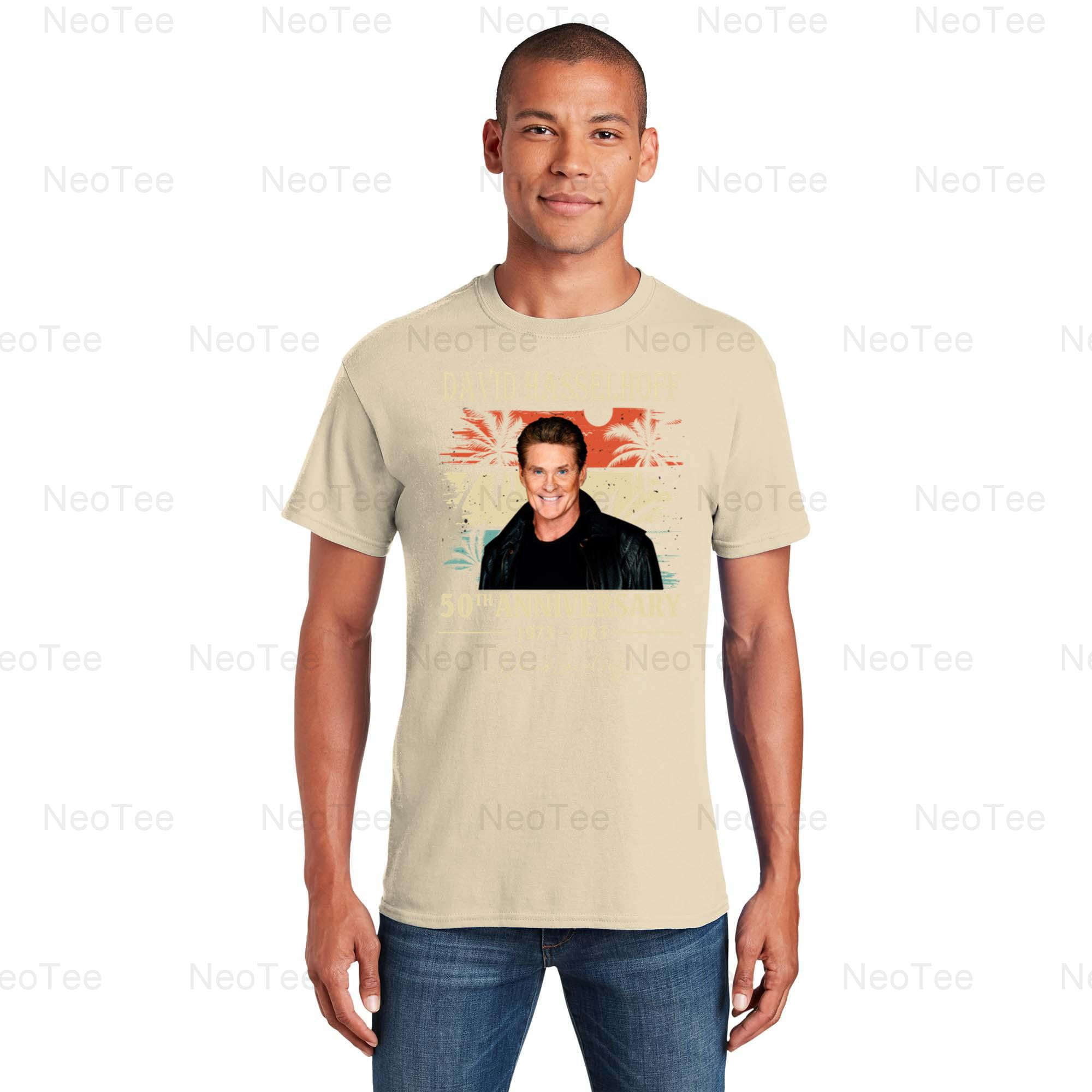 David Hasselhoff Anniversary Actor Singer Knight Rider Baywatch Fan Tee ...