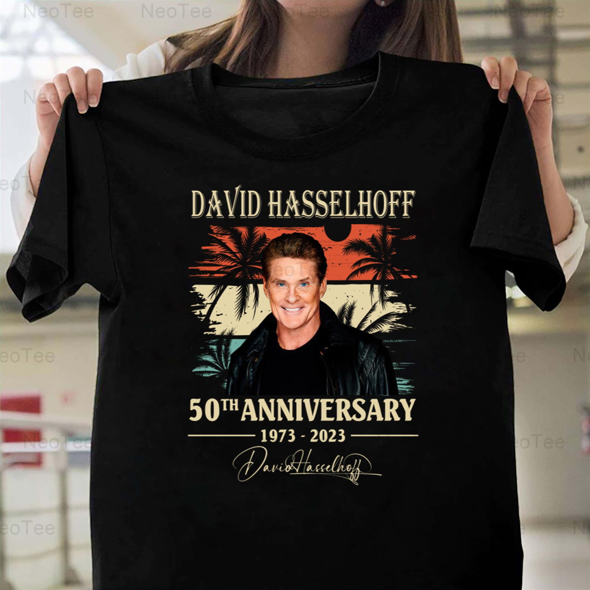 David Hasselhoff Anniversary Actor Singer Knight Rider Baywatch Fan Tee ...