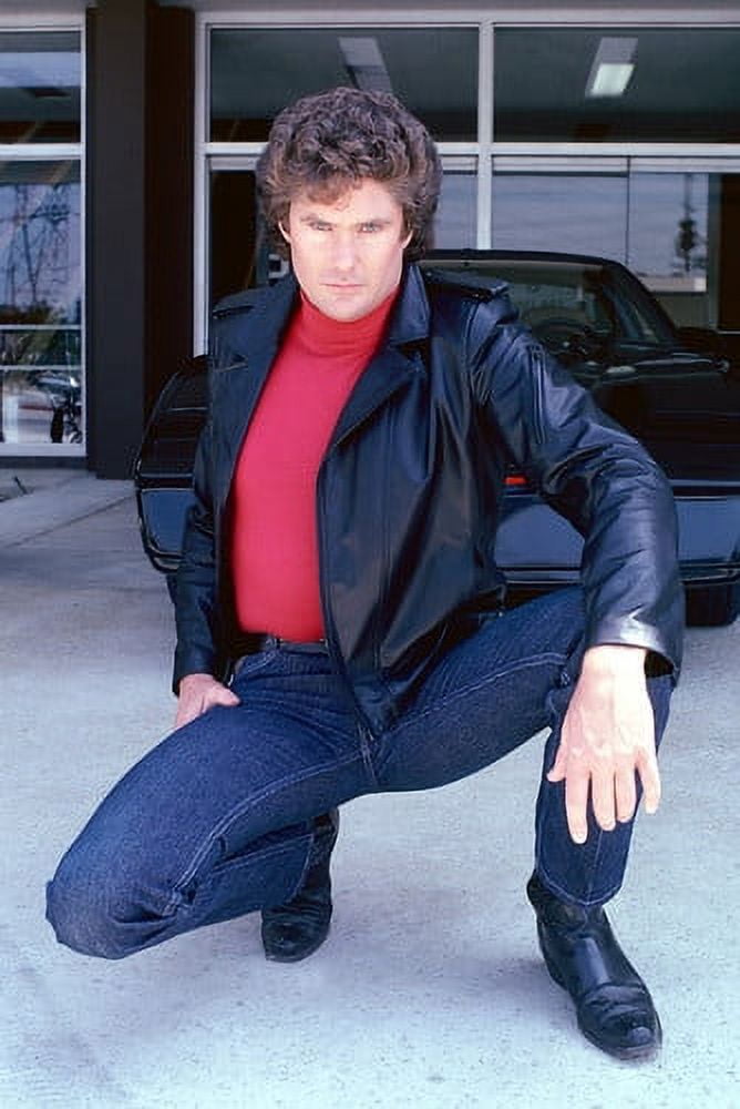 David Hasselhoff Knight Rider Kitt 24x36 Poster - Walmart.com